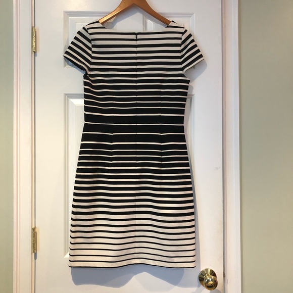 LOFT | Dresses | Loft Black White Striped Dress | Poshmark